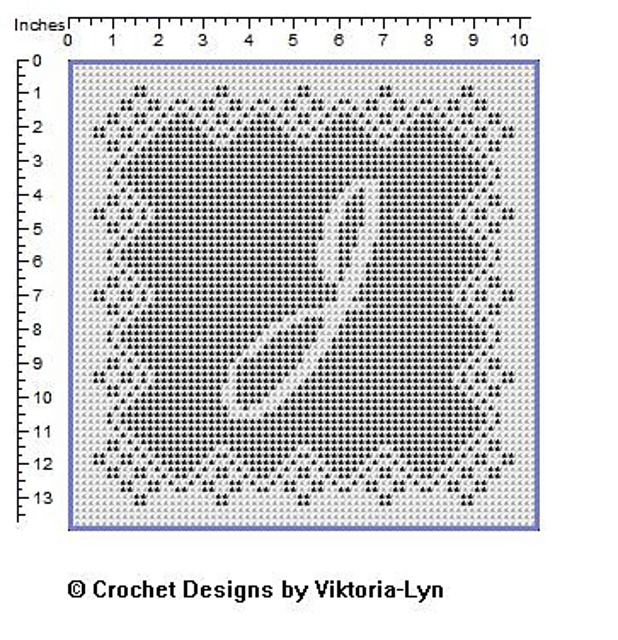 Ravelry: Filet crochet letter "J" pattern by Viktoria-Lyn