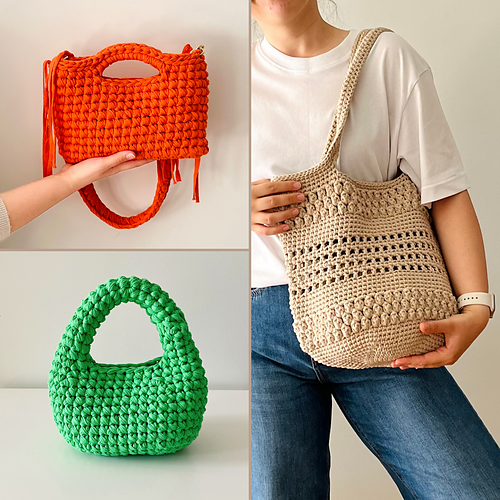 Ravelry: Everyday Bag Bundle - 3 Patterns pattern by Katja / Virka Fågeln