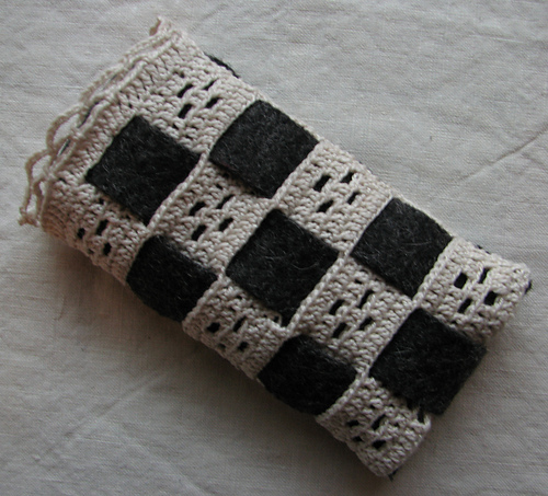 Ravelry: Crocheted Reticule Bag with Silk Ribbons pattern by Vix Holmqvist