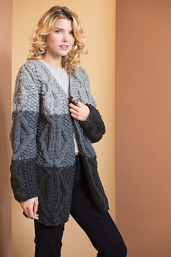 Ravelry: #15 Tri-Color Cardigan pattern by Ann Regis