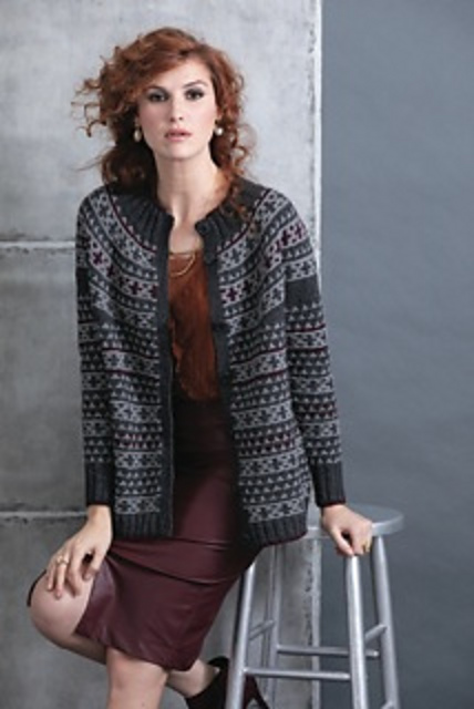 Ravelry: #02 Mosaic Yoke Cardigan pattern by Norah Gaughan