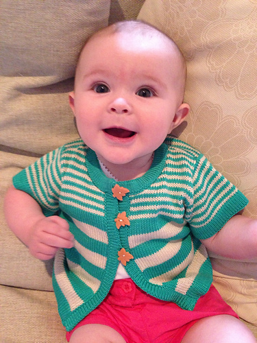 Ravelry: Conception Machine Knit Baby Cardigan pattern by Yvonne Kadwell