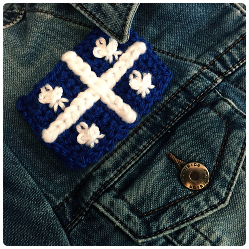 Ravelry: Quebec Flag Key Chain pattern by Marie-Eve Lafleur (WonderLaine)
