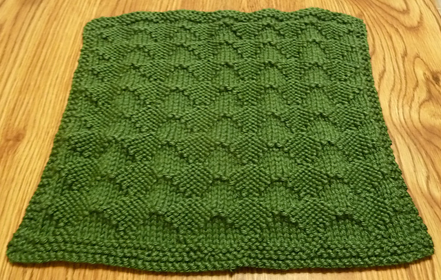 Ravelry: June 2013 Knit-a-Long 12" block: Raised Diamond pattern by ...