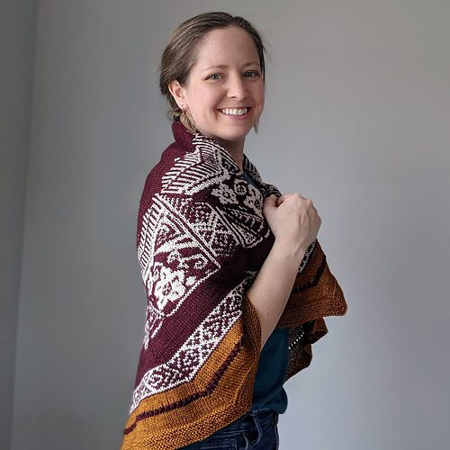 Ravelry: Nami Island Shawl: Circular Stranded Shawl pattern by Ashleigh ...