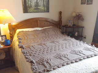 Ravelry: WarsawNan's Tree of Life Afghan (knit)