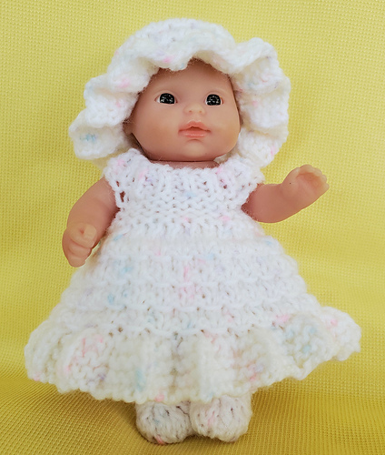 Ravelry: Ruffle Dress Set baby doll pattern by WeGirls