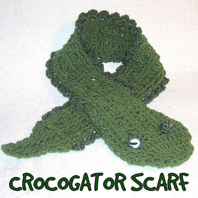 Ravelry: Crocogator Scarf pattern by Wee Sandy