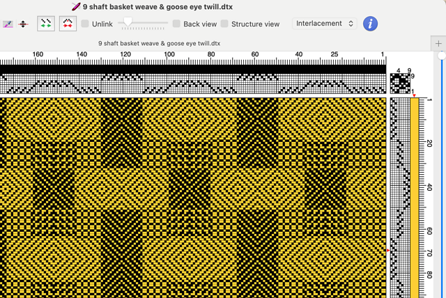 Ravelry: Weever's Basket Weave & Goose Eye Twill Silk Scarves