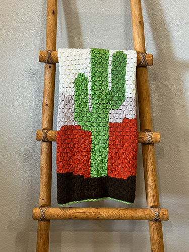 Ravelry: C2C Boho Saguaro Baby Blanket pattern by Wendy L Hamilton
