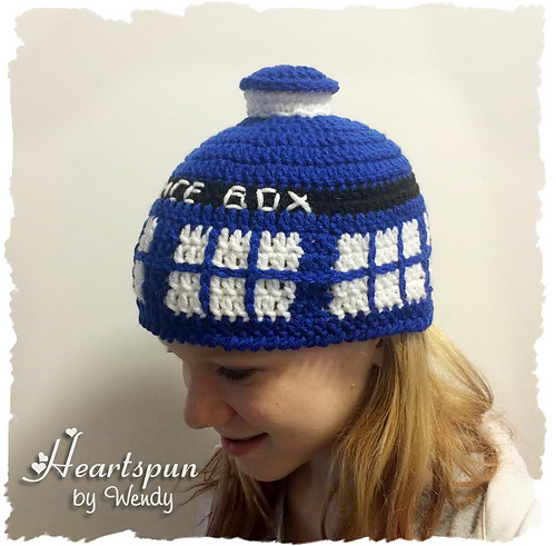 Ravelry: Dr. Who Tardis Hat pattern by Wendy Connor