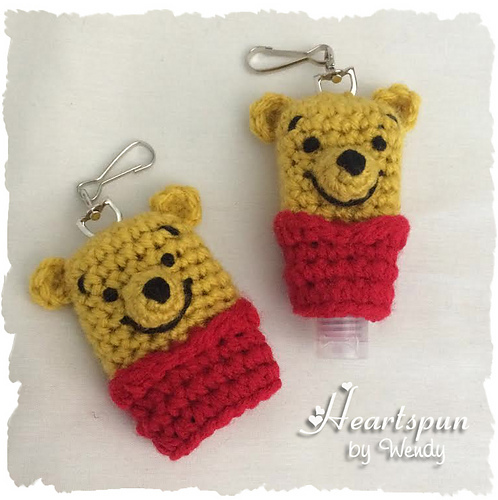Ravelry: Winnie the Pooh Hand Sanitizer Holder pattern by Wendy Connor