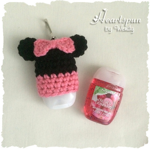 Ravelry: Mickey and Minnie Mouse Hand Sanitizer Holders pattern by ...