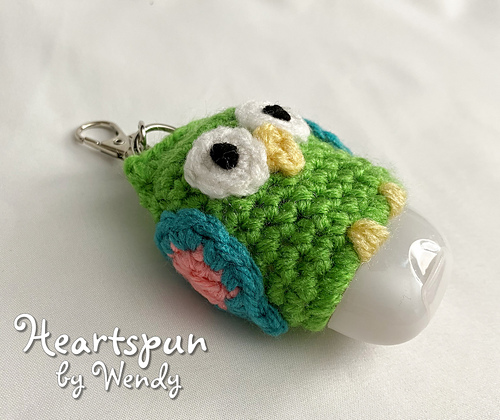 Ravelry: Owl Hand Sanitizer Holder pattern by Wendy Connor
