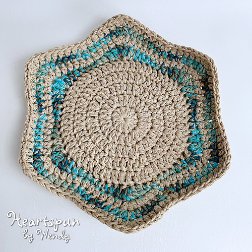 Ravelry: Chevron Microwave Plate Cozy pattern by Wendy Connor