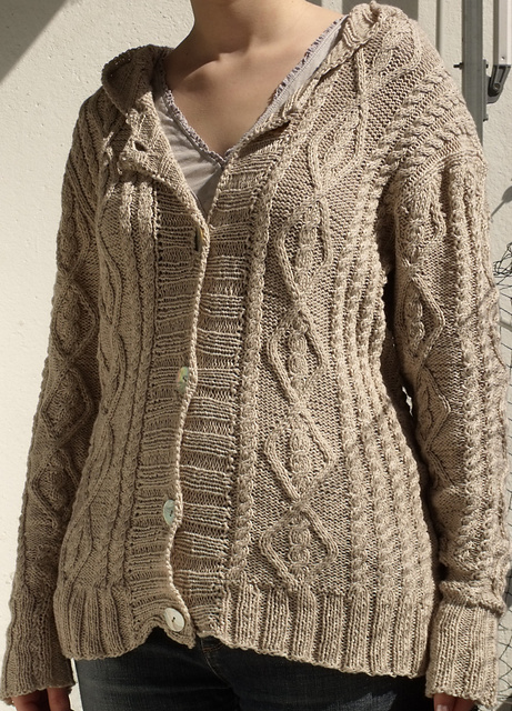 Ravelry: Cable Jacket with Hood pattern by Ruth Maddock