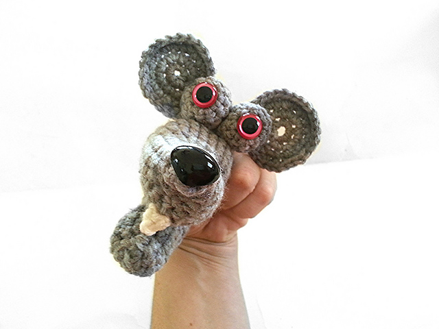 Ravelry: Rowdy Rat Finger Puppet pattern by Whispered Whimsy