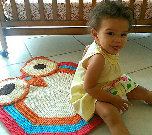 Ravelry: Crochet Owl Rug pattern by Whispered Whimsy