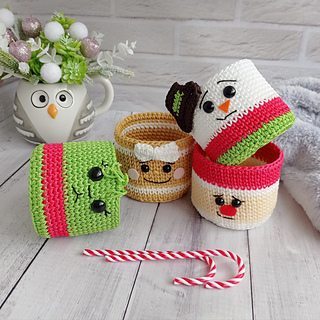 Ravelry: Snowman basket pattern by Hanna Kasatkina