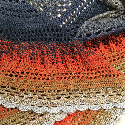 Ravelry: Melanie's Autumn Shawl pattern by Anne Shelmerdine