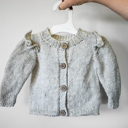 Ravelry: Ruffle Baby Cardigan pattern by Kat Rieckel