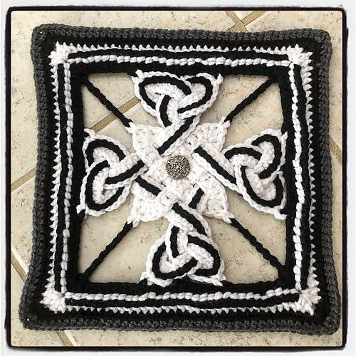 Ravelry: Celtic Cross Square pattern by Danielle Matschiner