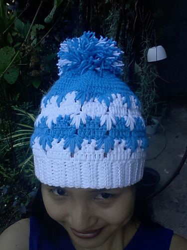 Ravelry: Frozen Winter (bun) Hat pattern by Wilma Westenberg