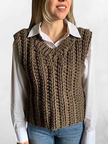 Ravelry: Wow Chunky Vest pattern by Wilma Westenberg