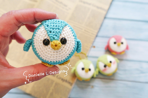 Ravelry: Penguin amigurumi keychain pattern by Danielle Lee