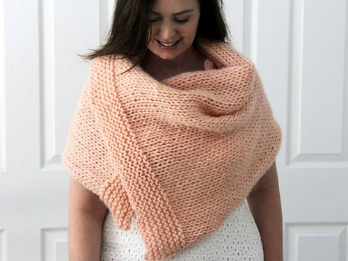 Ravelry: Blush Chloe Shawl pattern by Winter White Knits