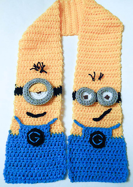 Ravelry: Minion Character Scarf pattern by Wistfully Woolen
