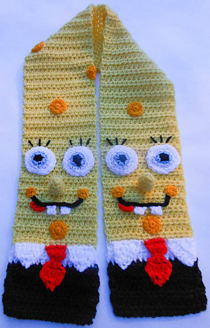Ravelry: Spongebob Character Scarf pattern by Wistfully Woolen