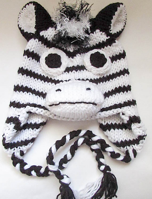 Ravelry: Zebra Hat knit pattern by Wistfully Woolen