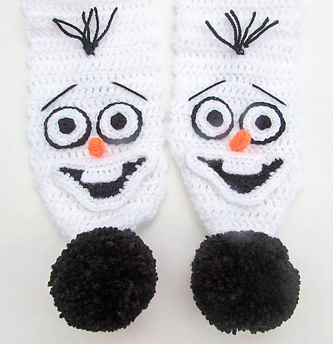 Ravelry: Olaf Frozen Snowman Scarf pattern by Wistfully Woolen