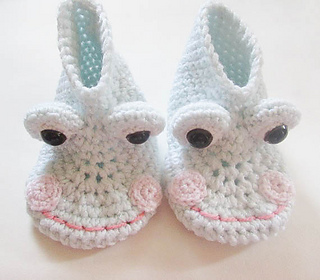 Ravelry: Frog Slippers Boots pattern by Wistfully Woolen
