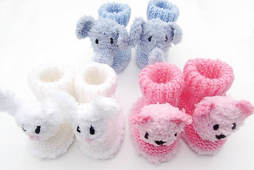 Ravelry: Animal Baby Booties a pattern by Wistfully Woolen