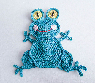 Ravelry: Frog Applique pattern by Wistfully Woolen