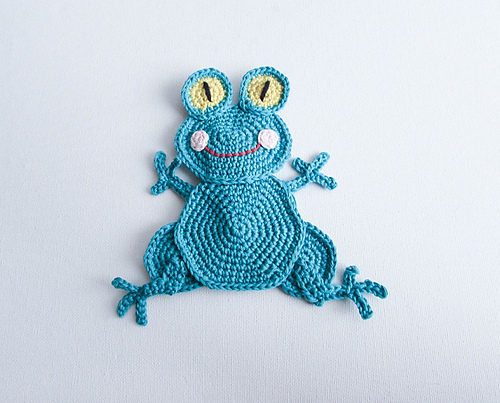 Ravelry: Frog Applique pattern by Wistfully Woolen