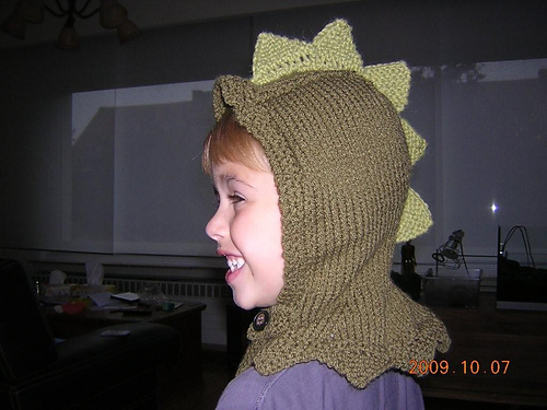 Ravelry: Toddler Dinosaur Hood pattern by Julia Farwell-Clay