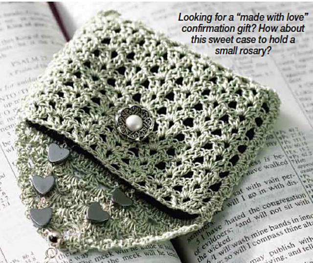Ravelry: Lacy Mini-Rosary Case pattern by Heather Sprout