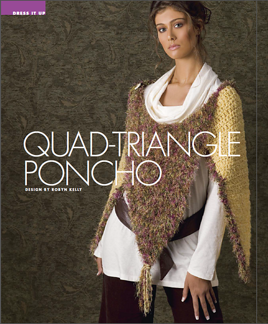 Ravelry: Quad-Triangle Poncho pattern by Robyn Kelly