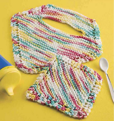 Ravelry: Pullover Baby Bib and Washcloth pattern by Mickey Turner