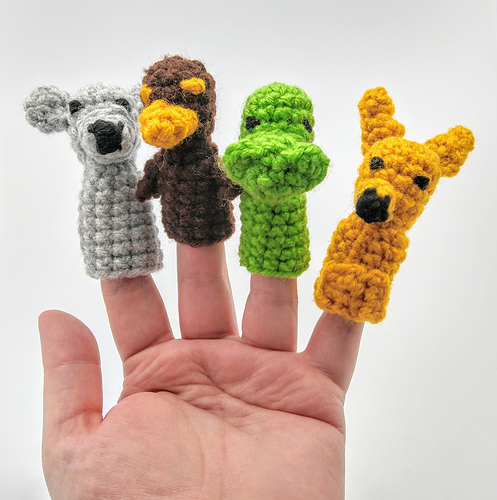 Ravelry: Animals of Australia Finger Puppets pattern by Michal Johnson