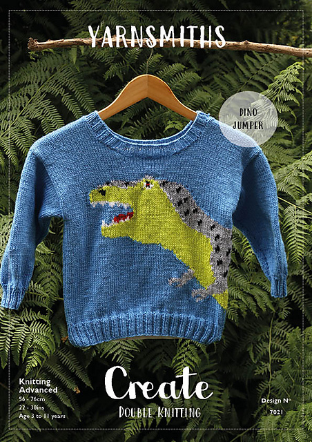 Ravelry: Dino Jumper 7021 pattern by Yarnsmiths