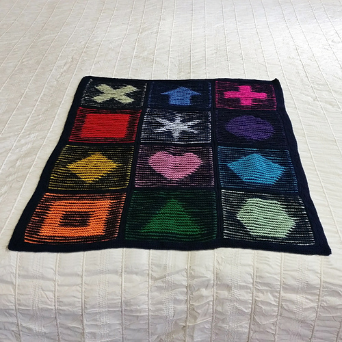 Ravelry: Illusion Shapes Blanket pattern by Steve Plummer