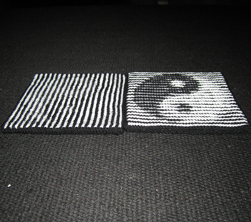 Ravelry: Yin and Yang Illusion Symbols pattern by Steve Plummer