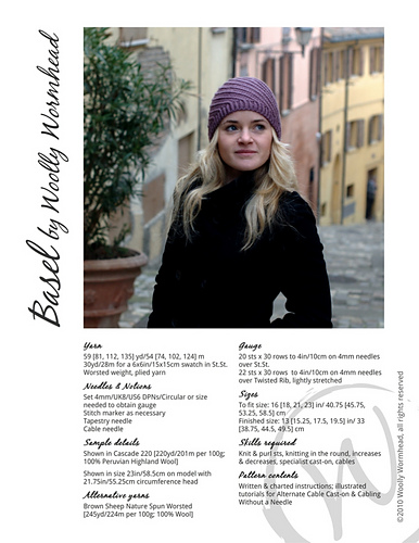 Ravelry: Basel pattern by Woolly Wormhead