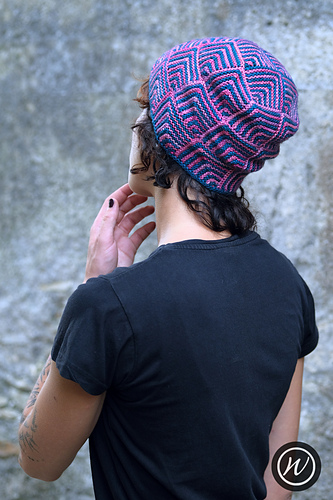 I made a mitered square hat : r/knitting