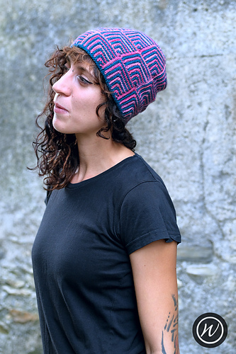 I made a mitered square hat : r/knitting