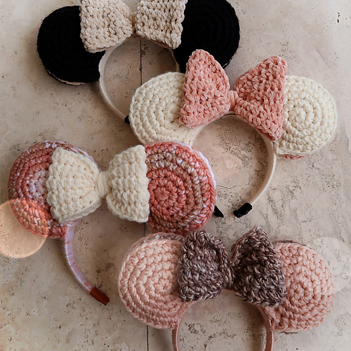 Ravelry: The Ever After Ears, crochet mouse ears pattern by Nicole Rogowski